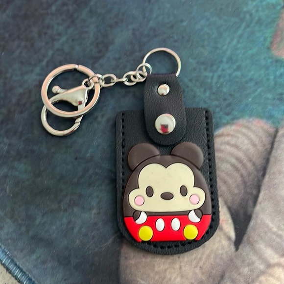 None | Other | Mickey Mouse Apple Airtag Tracking Holder Keychain In ...